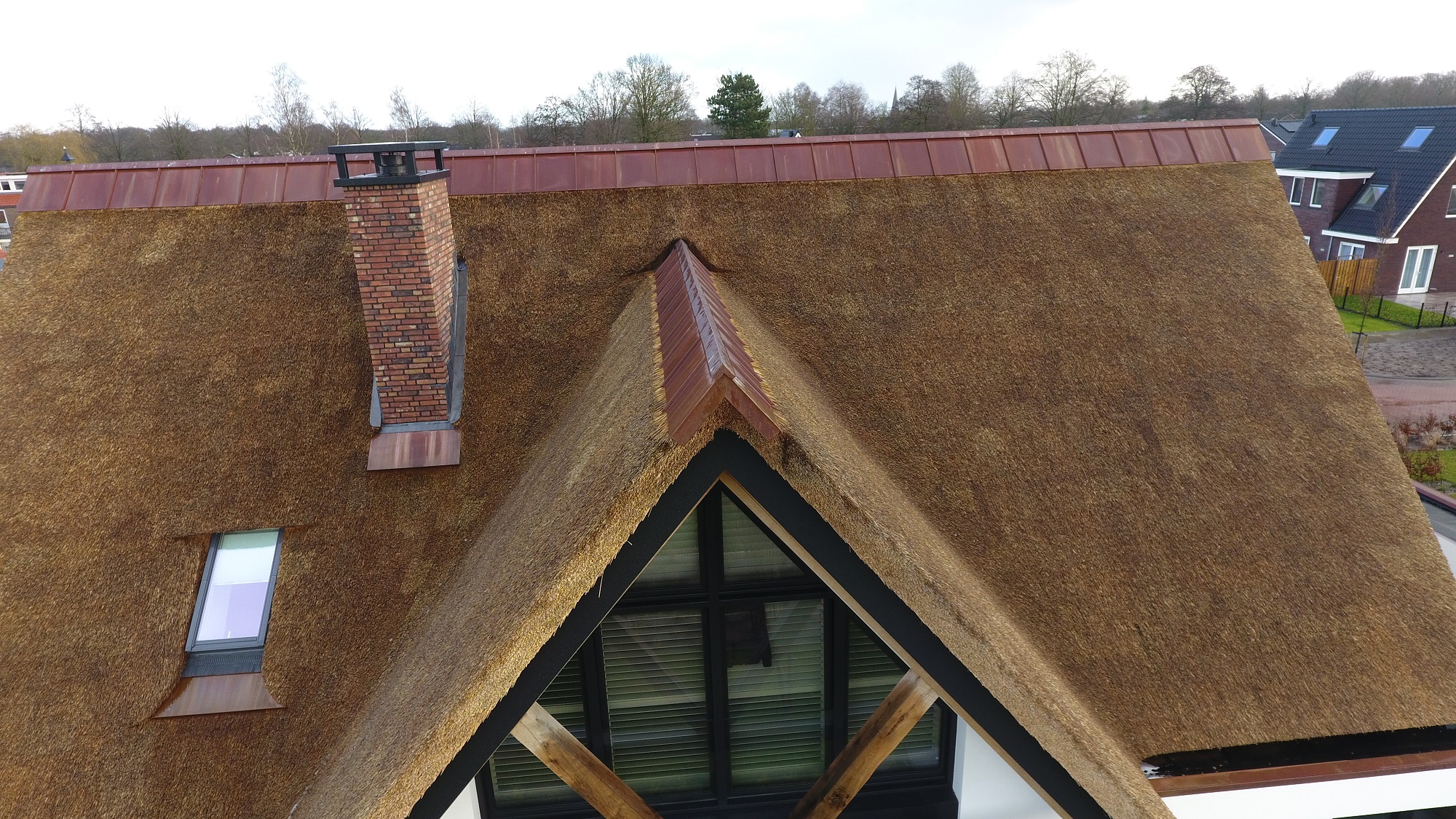 Koper op riet in Woudenberg : Duinkerke Dak & Zink